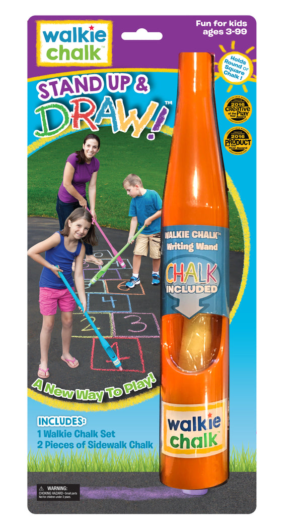Walkie Chalk: Sidewalk Chalk Holder "Stand Up and Draw!" Outdoor Toys